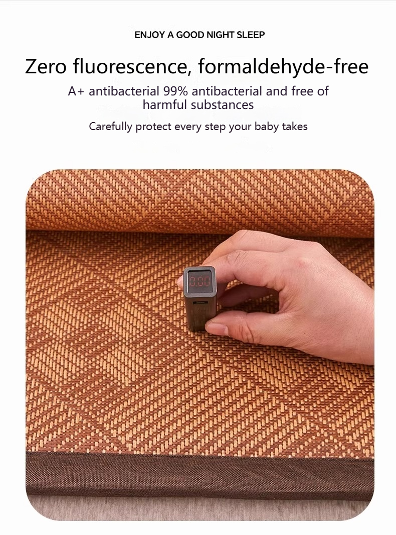 Cooling Foldable Carpet Rattan banig native bamboo mat for home,bedroom ...