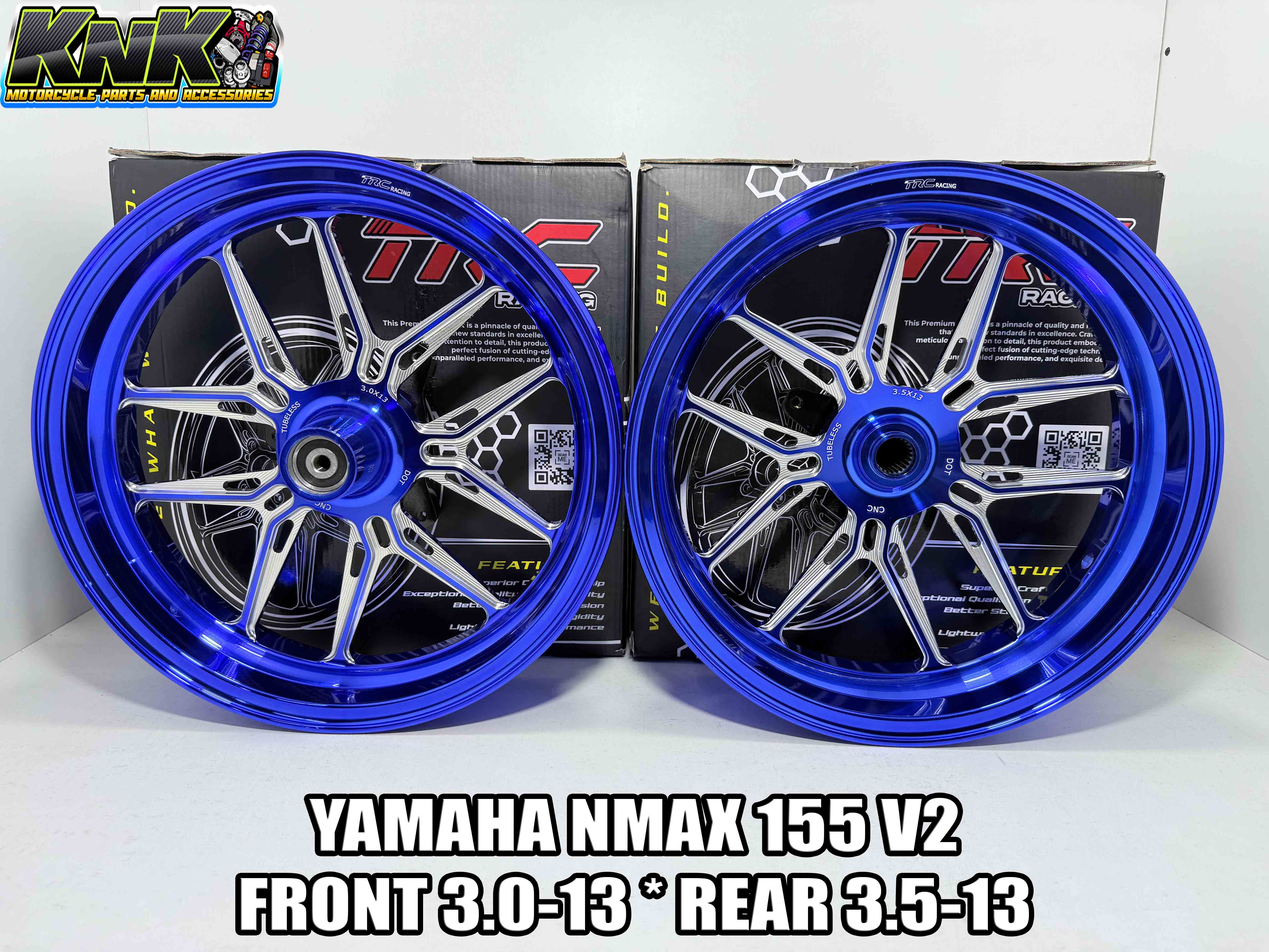 TRC RACING XPYDER CNC MAGS 13s 10 SPOKES FOR YAMAHA NMAX 155 V2 (100% ...