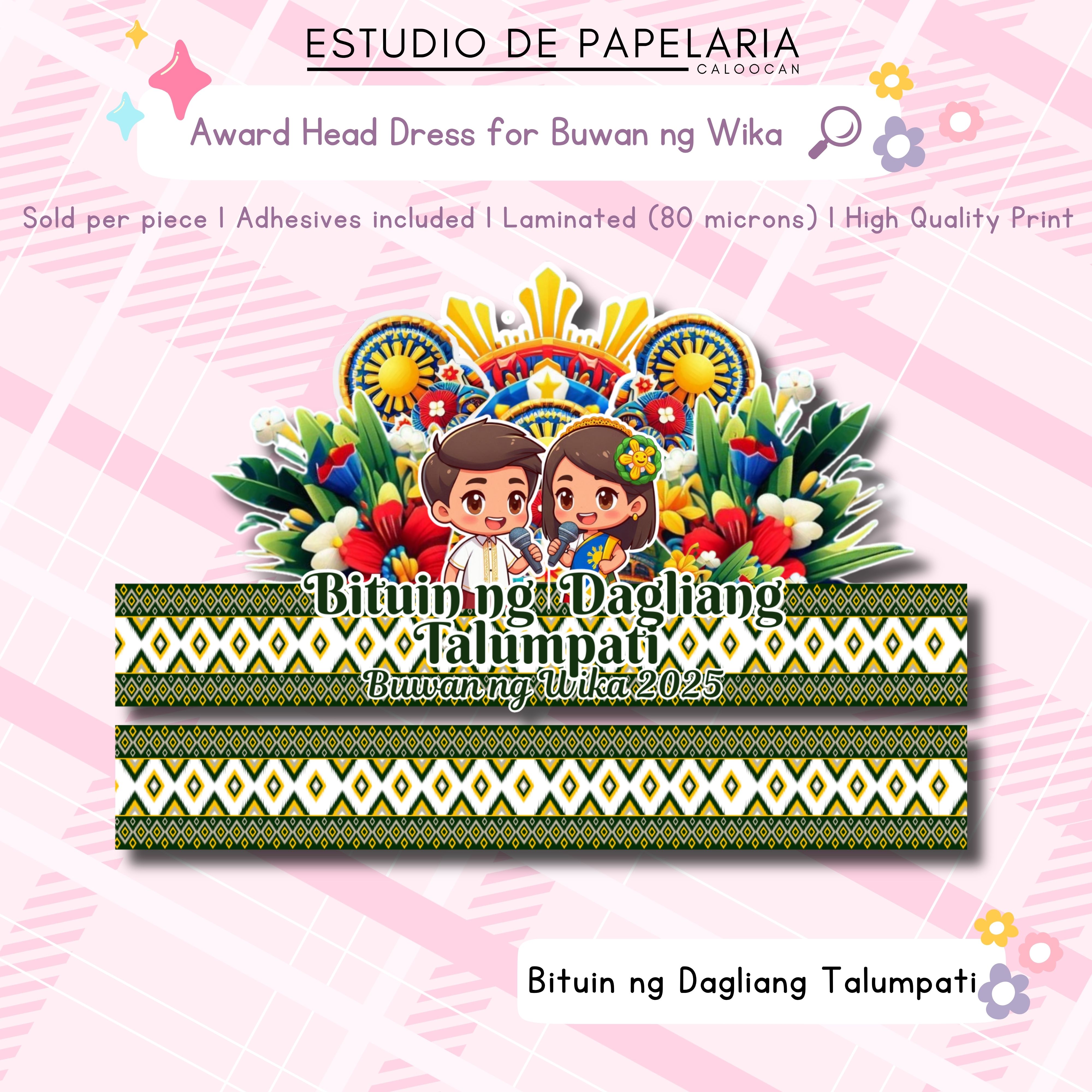 Estudio | Buwan ng Wika Headdress Props for Awarding School Event ...