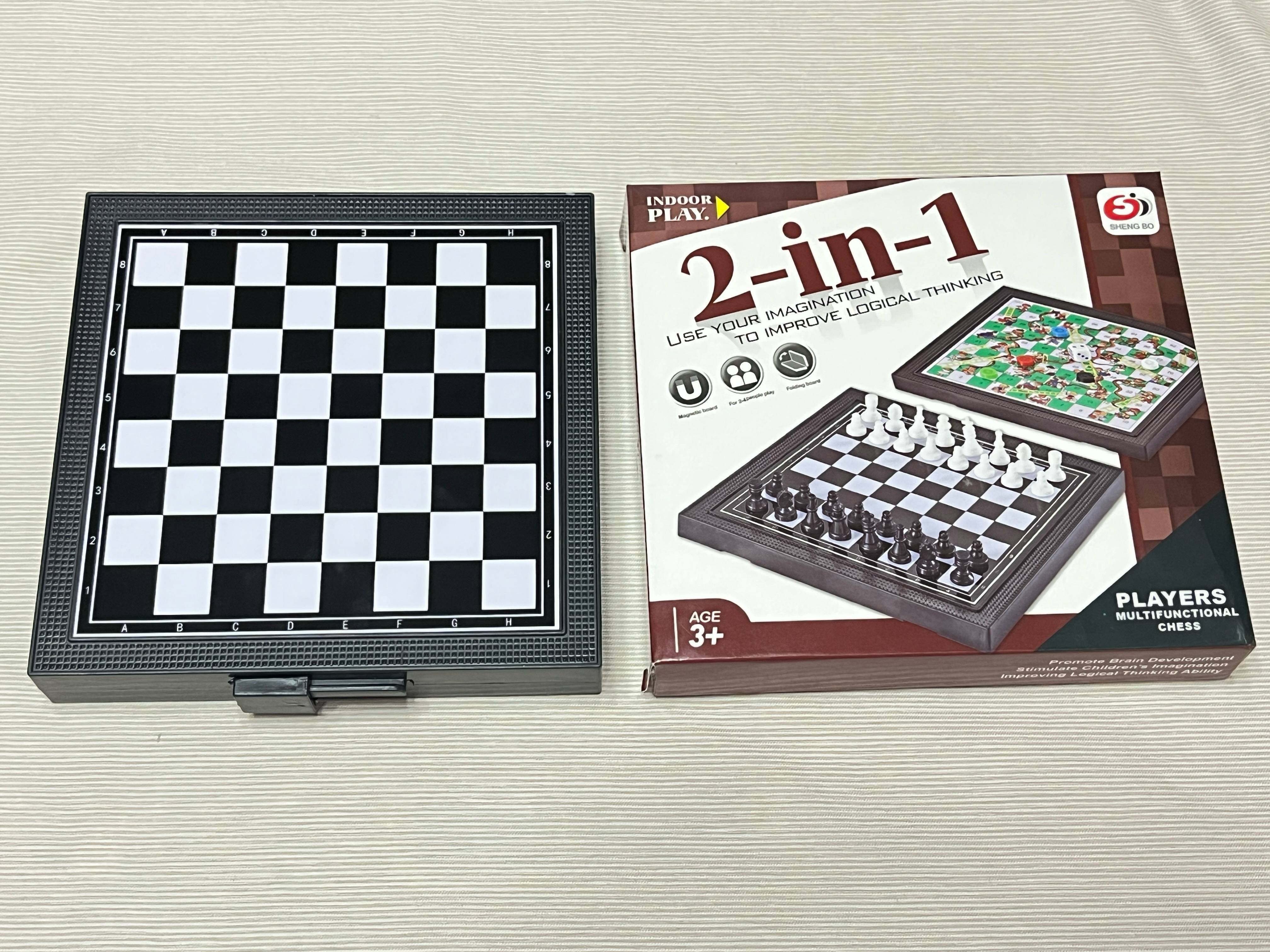 2-in-1 Board Game – Snake & Ladders + Chess Set | Shopee Philippines