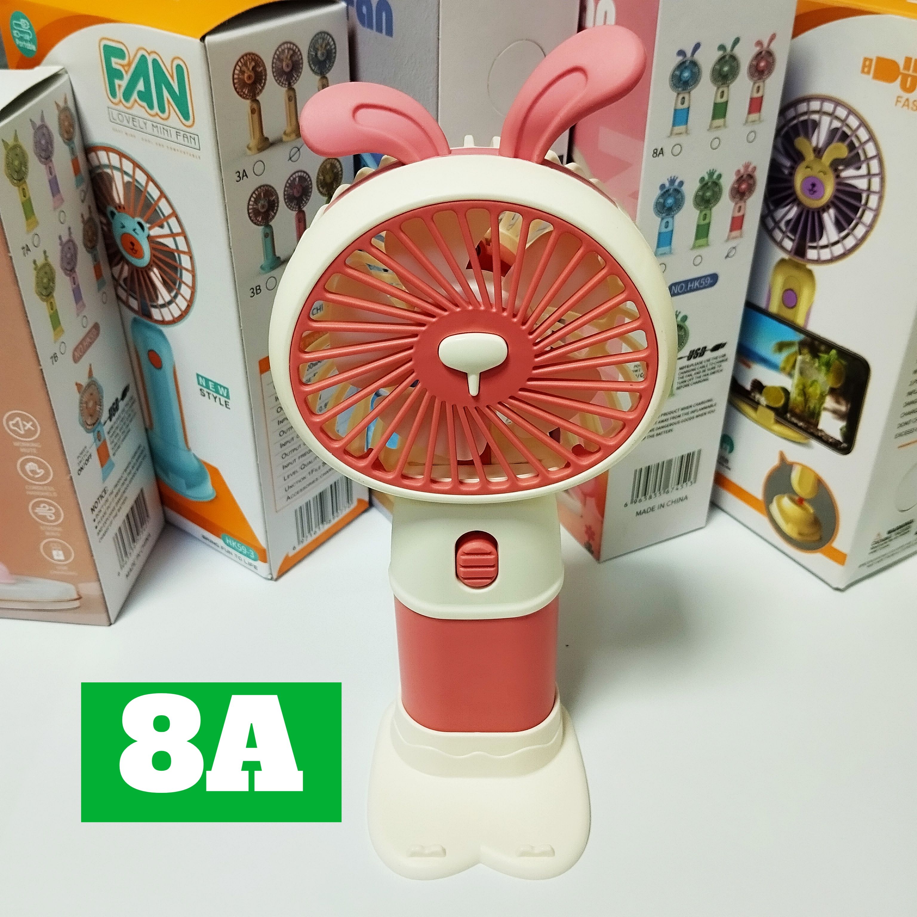 HK59 And ZB119 Mini Fan Rechargeable Fan Desktop Fans Travel Handheld ...