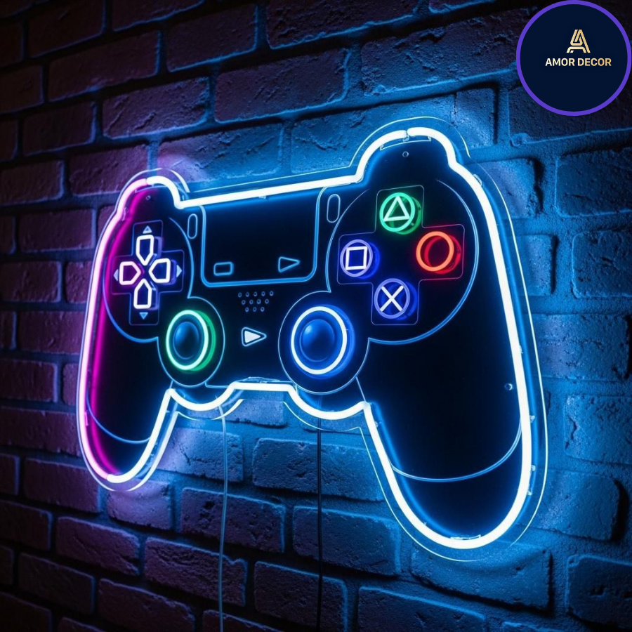 Night Light Game Neon Lights For gaming room decoration, Lamp Bedroom ...