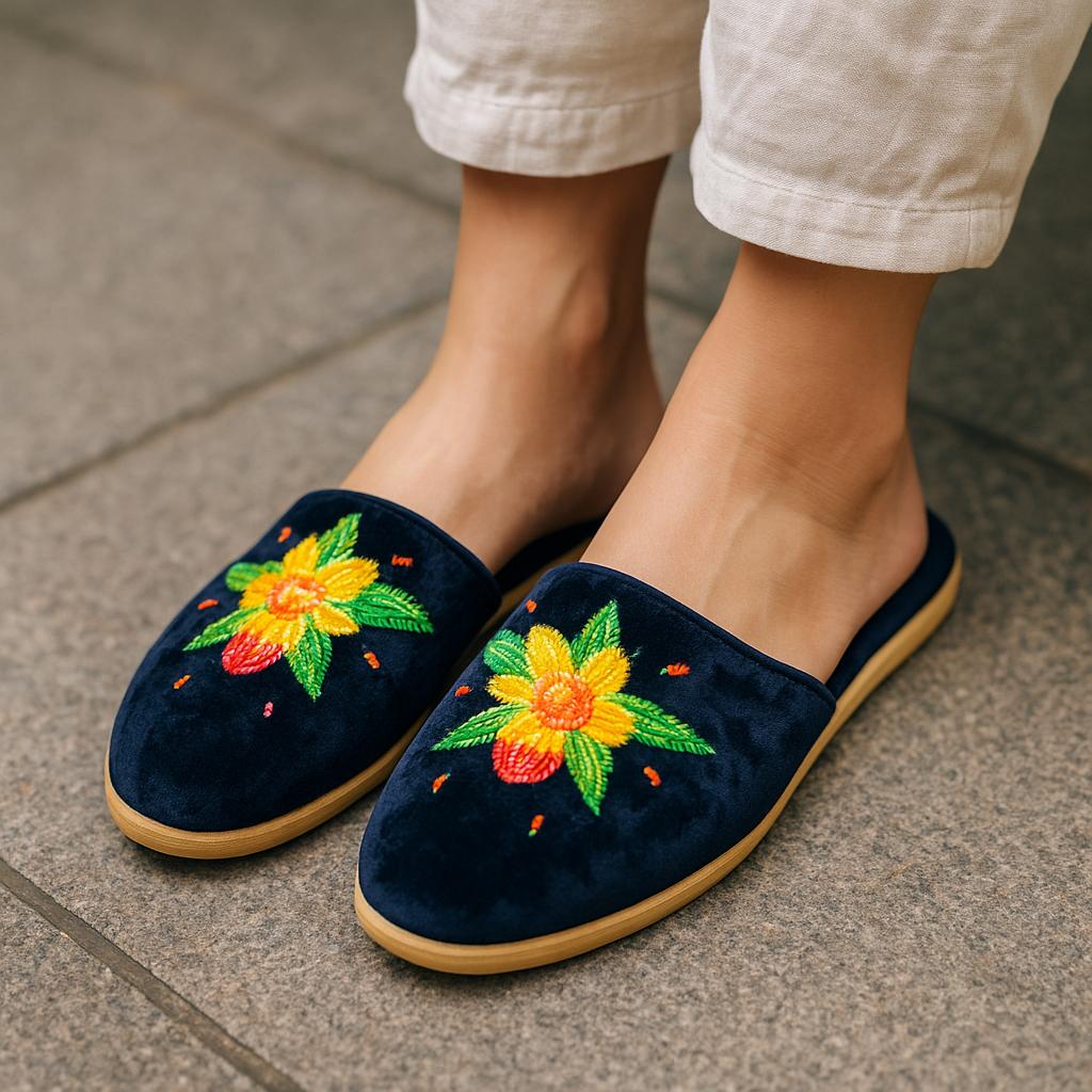 Alpombra 'Close-Toe' Heavy sole ladies multicolor indoor/outdoor native ...
