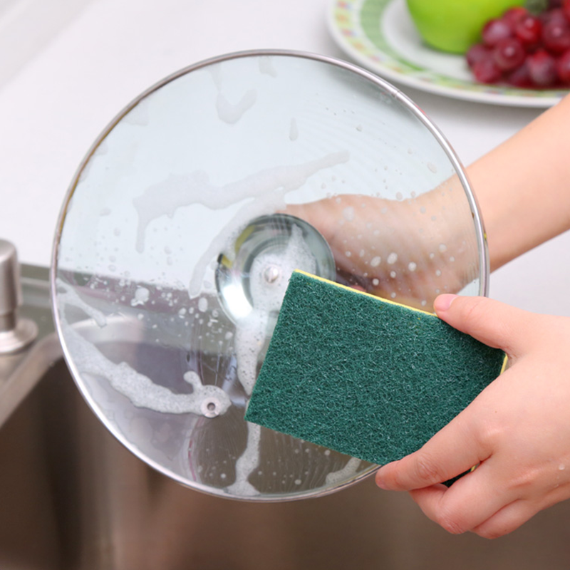 NICE Dishwashing Sponge Magic Wipe Kitchen Double Sided Cleaning Sponge ...