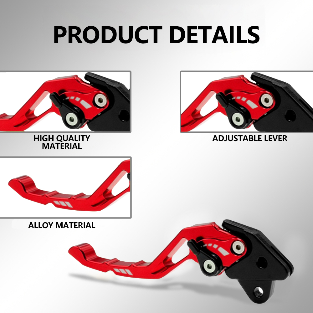 2PCS Alloy Brake Handle Lever for Honda CLICK 125i/150i V2/CLICK V3 ...