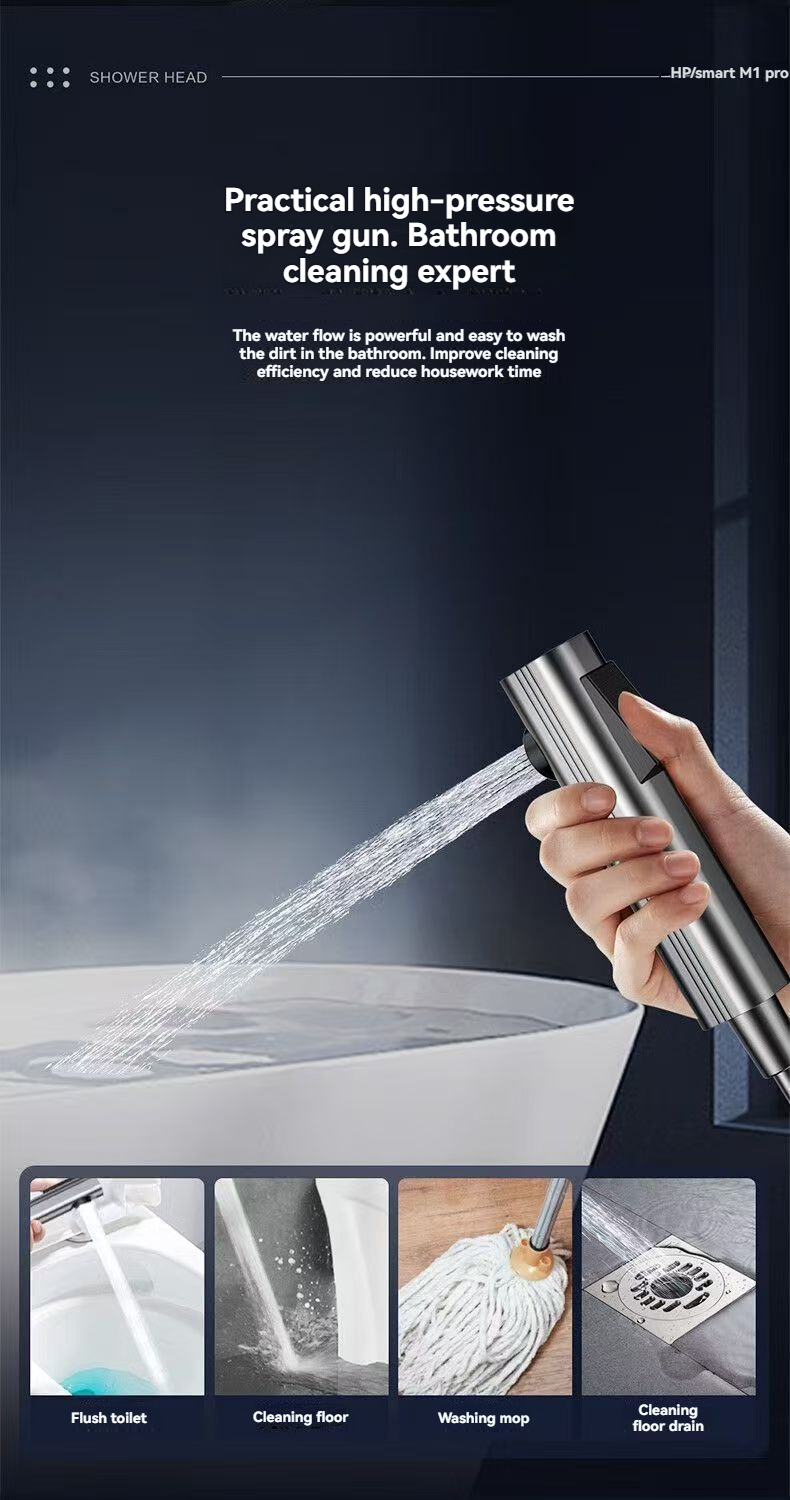 【COD】New black and gray high-end shower set with faucet bathroom shower ...