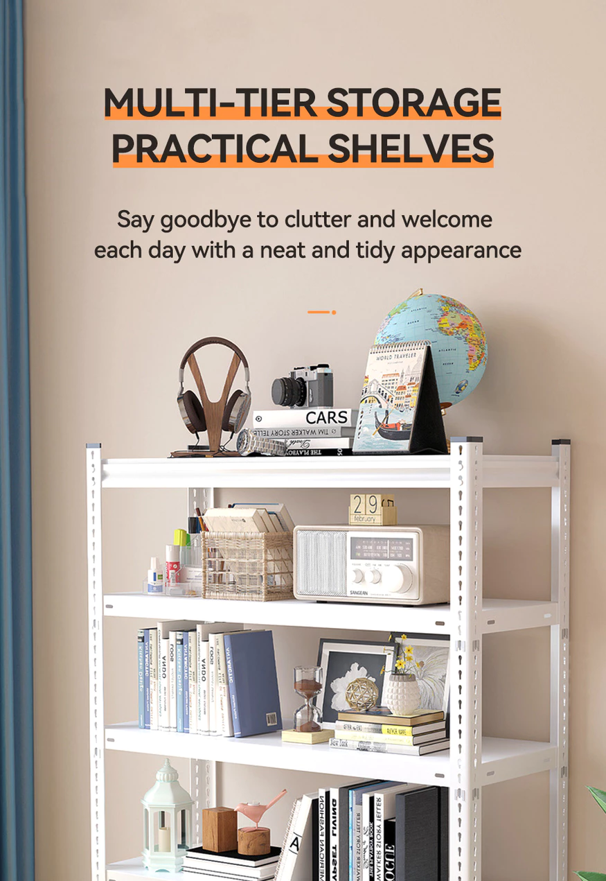 Metal shelves Steel Rack 3-6 layer Steel Rack Shelves Rack Organizer ...