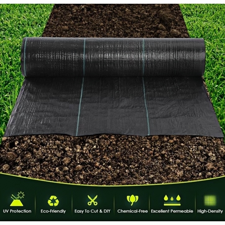 100M/200M Garden Anti Grass Cloth Garden Weed Barrier Fabric High ...