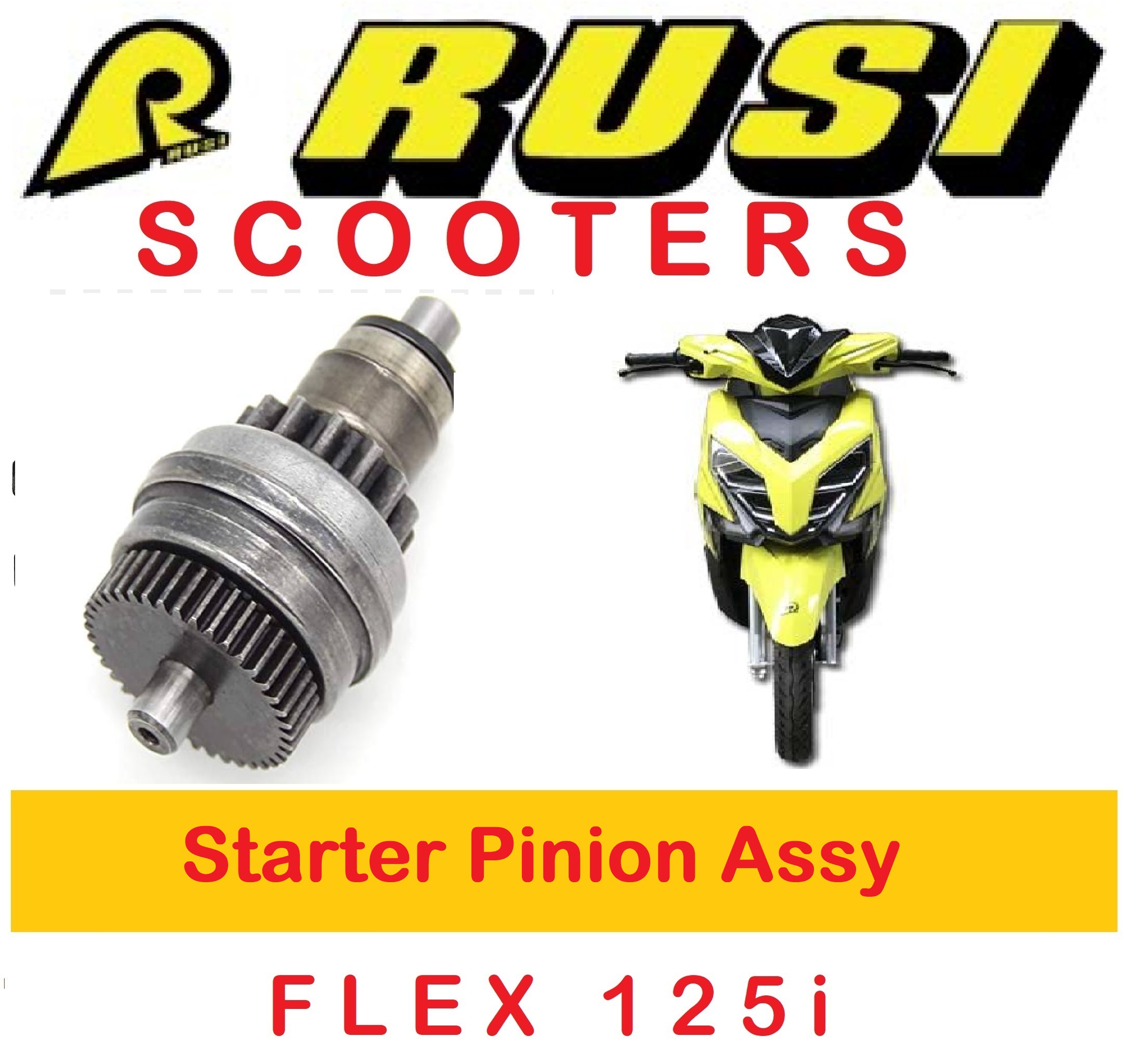 Rusi Flex 125i / Rusi Pulse 150 - Starter Pinion Assy 100% fit | Shopee ...