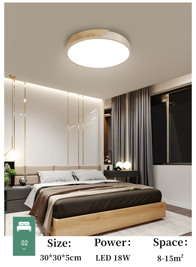 Modern LED Ceiling Light 3Colors Dimmable /Remote Control Room Light ...