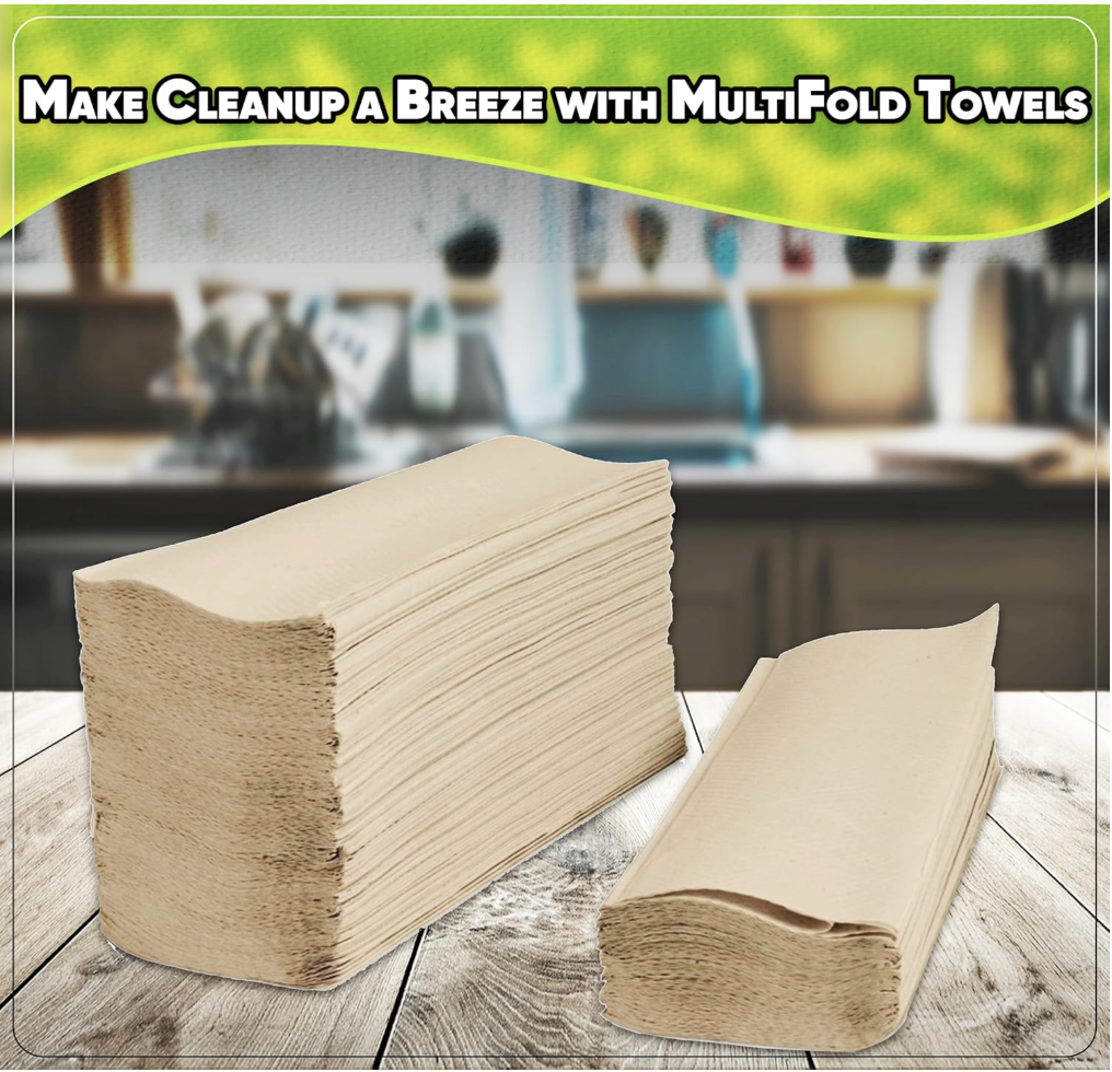 Brown Interfolded Paper Towel 150 pulls or 175 pulls [Paper Towel ...