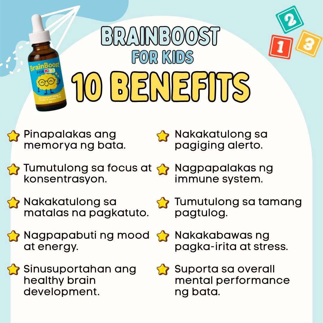 BRAIN BOOST FOR KIDS SUPPORT MEMORY AND ENERGY 60 ML FDA APPROVED ...