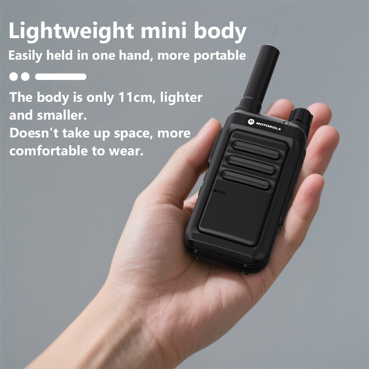 MOTOROLA C1Plus Set 2 Radio MINI walkie talkie UHF 400-520MHz 16Channel ...