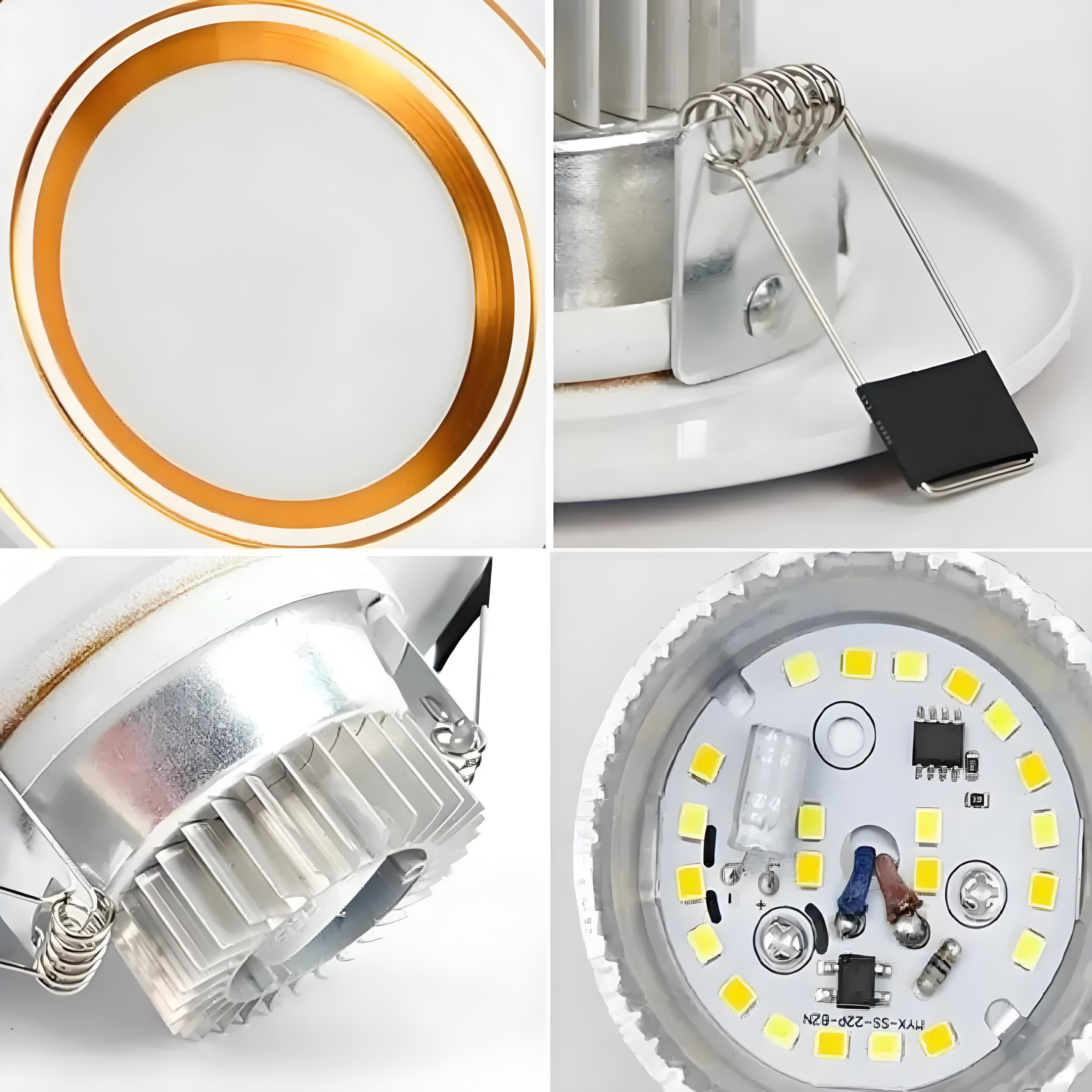 Luxy Ultra Thin Pin Light Led Ceiling Light Tricolor 7W Downlight High ...