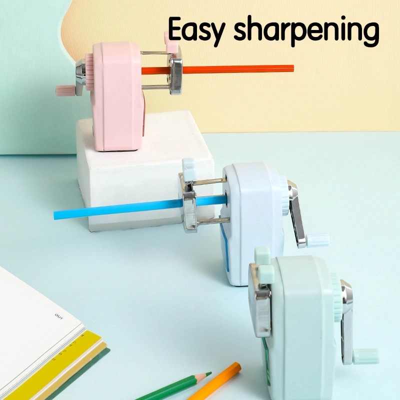 Deli E0619 Metal Hand Rotary Pencil Sharpener Manual Mechanical School ...