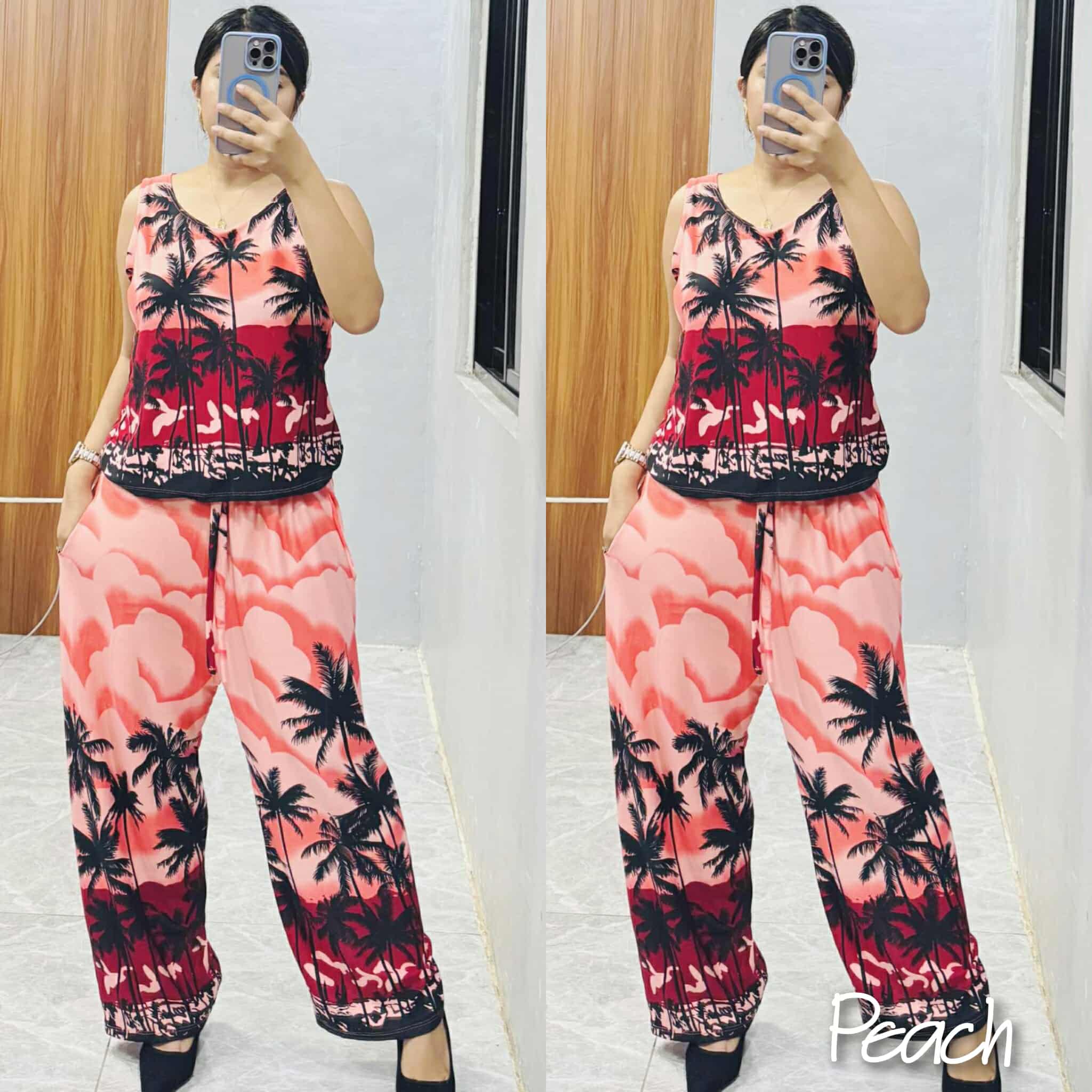 ARURAY | Hawaiian Print Terno Squarepants for Women ( SQ HAWAIIAN ...