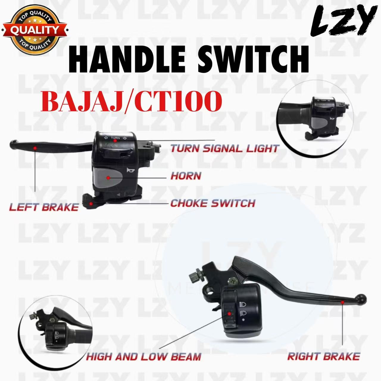 LZY Kawasaki BAJAJ/CT100 Handle Switch Set High Quality Motorcycle ...
