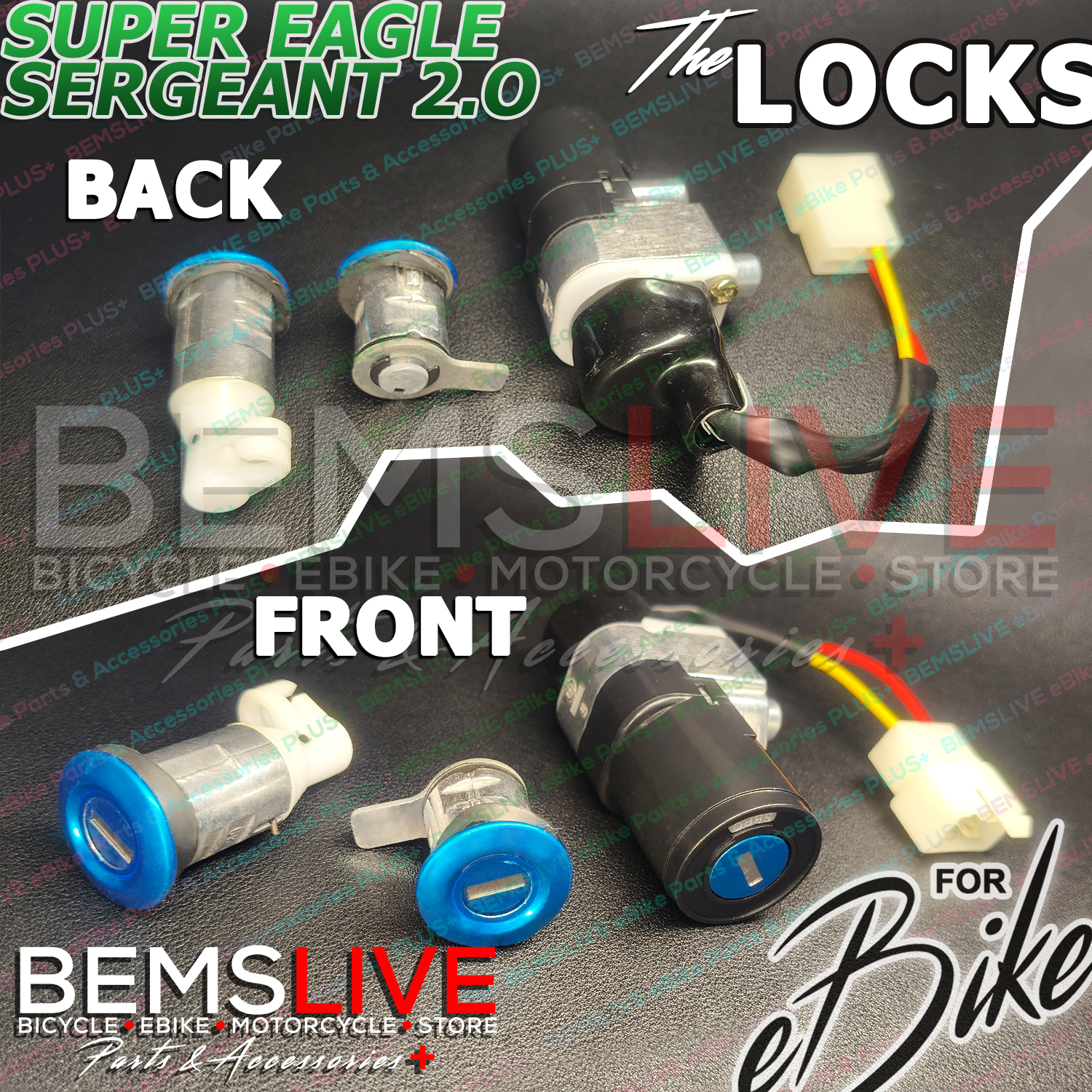 BEMS SERGEANT 2.0 Super Eagle V2 Model IGNITION KEY SWITCH ASSEMBLY for ...