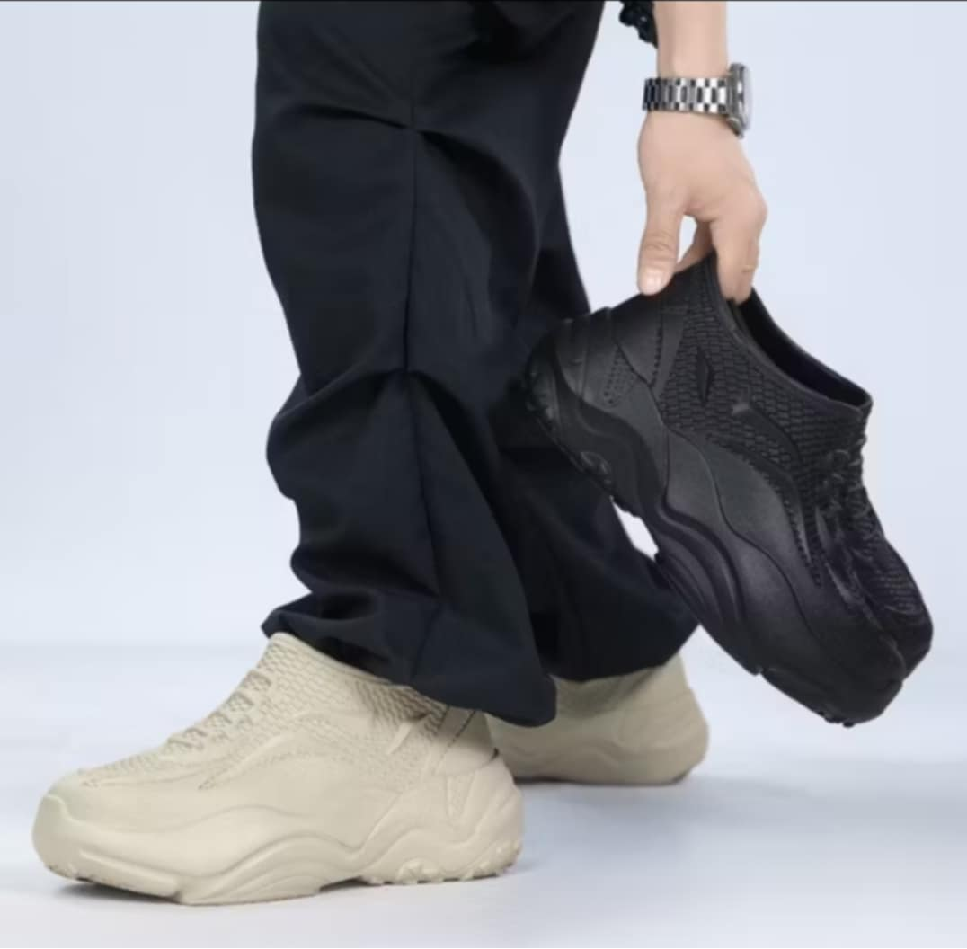 Men's Rain Shoes Rubber Shoes New Wear Waterproof and Non slip Short ...