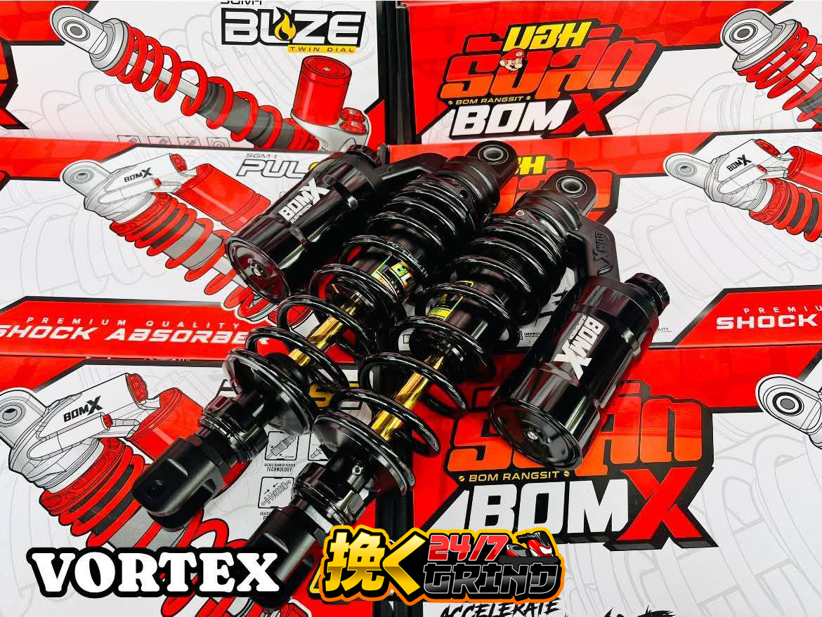Bom-X Suspension 335MM Aerox v1 v2 / Nmax v1 v2 FULLY ADJUSTABLE Vortex ...