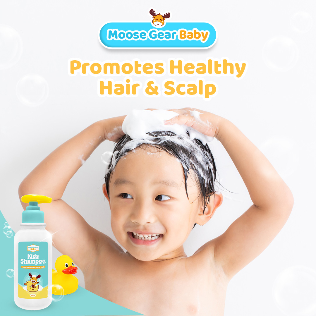 Moose Gear Baby Kids Shampoo 300ml Gentle & Nourishing Formula for soft ...