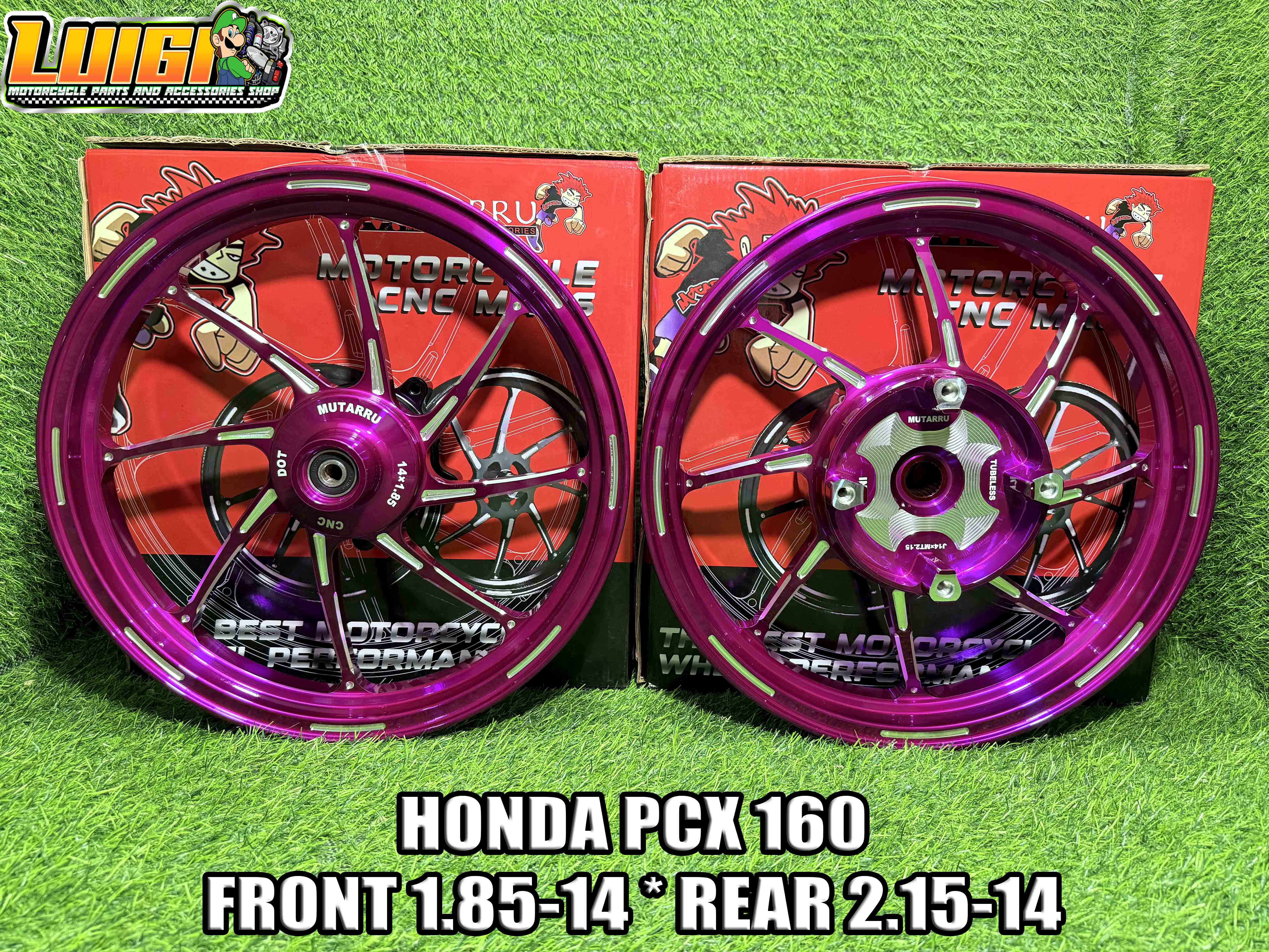 MUTARRU CNC MAGS HONDA PCX 160 (MC8) 14s 8 SPOKES 100% THAILAND MADE ...