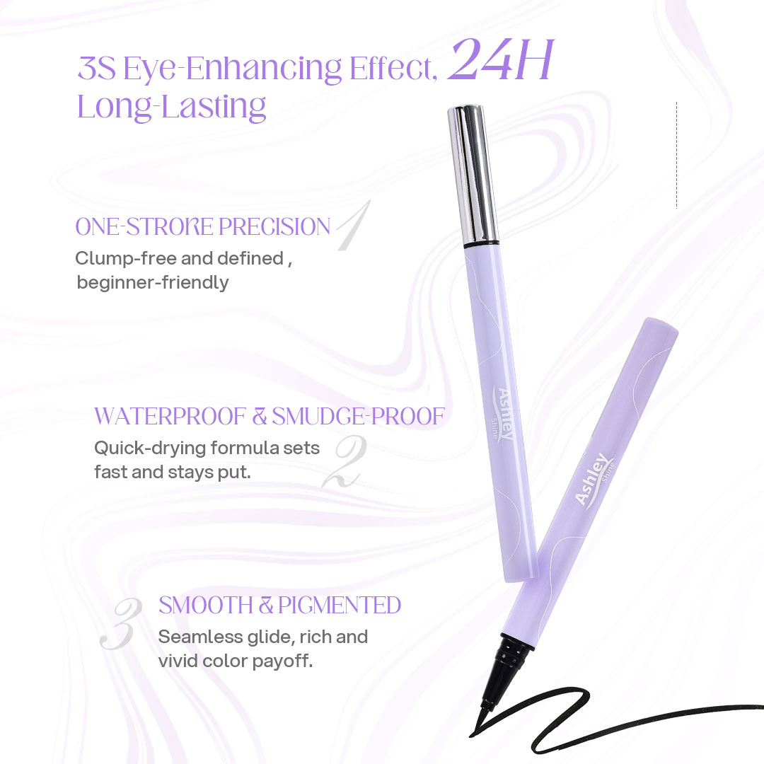 Ashley Shine Eyeliner Waterproof Smudge-proof Liquid Eye Liner Pen Eyes ...
