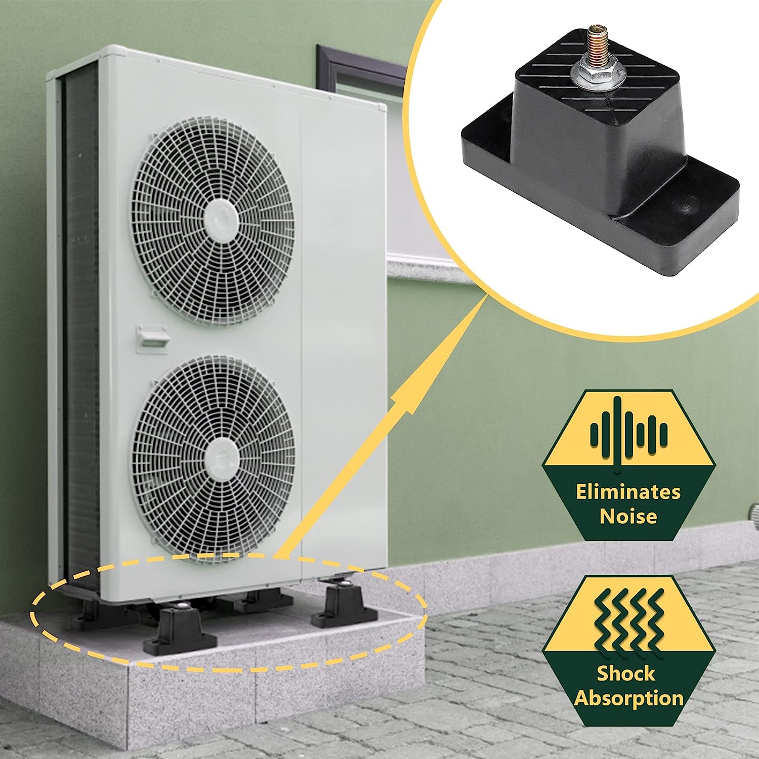 Rubber Vibration Isolator for Air Conditioning | Shopee Philippines