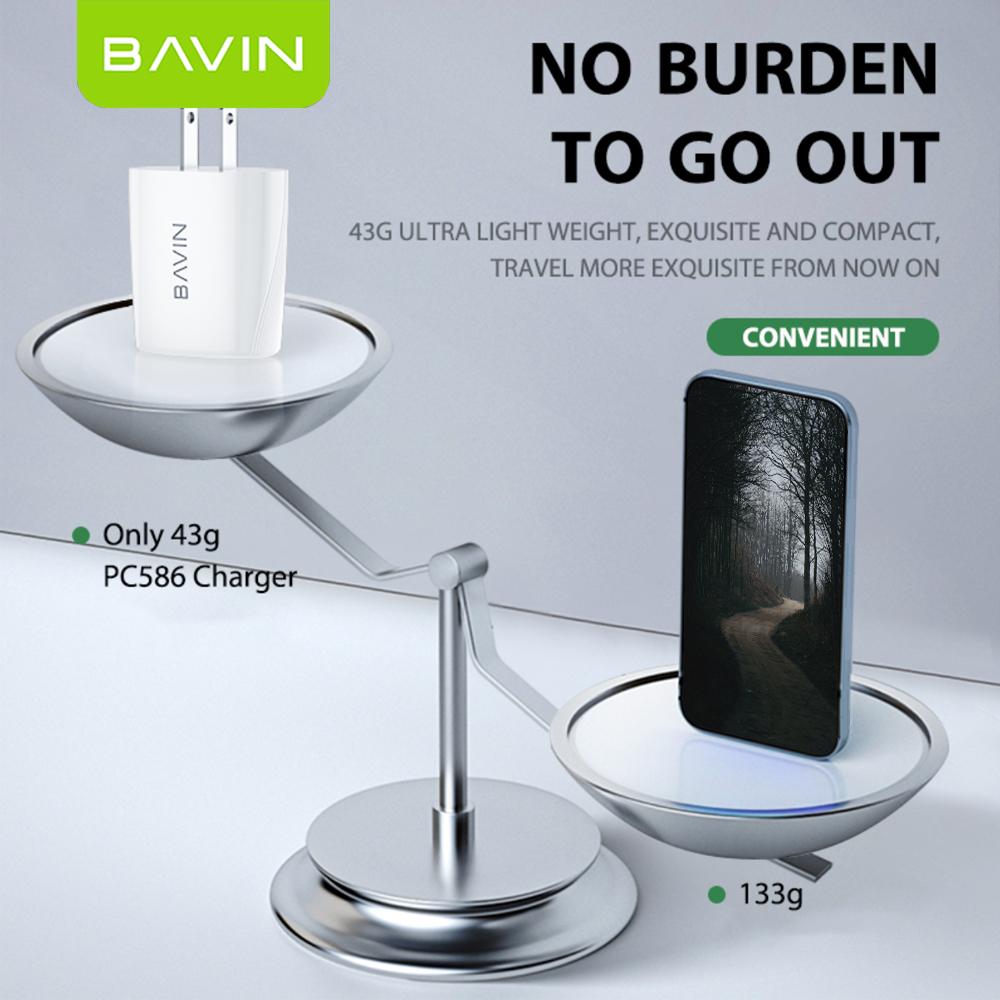 BAVIN PC586 Fast Charging Charger Adaptor QC3.0 USB Port & 1 Meter ...