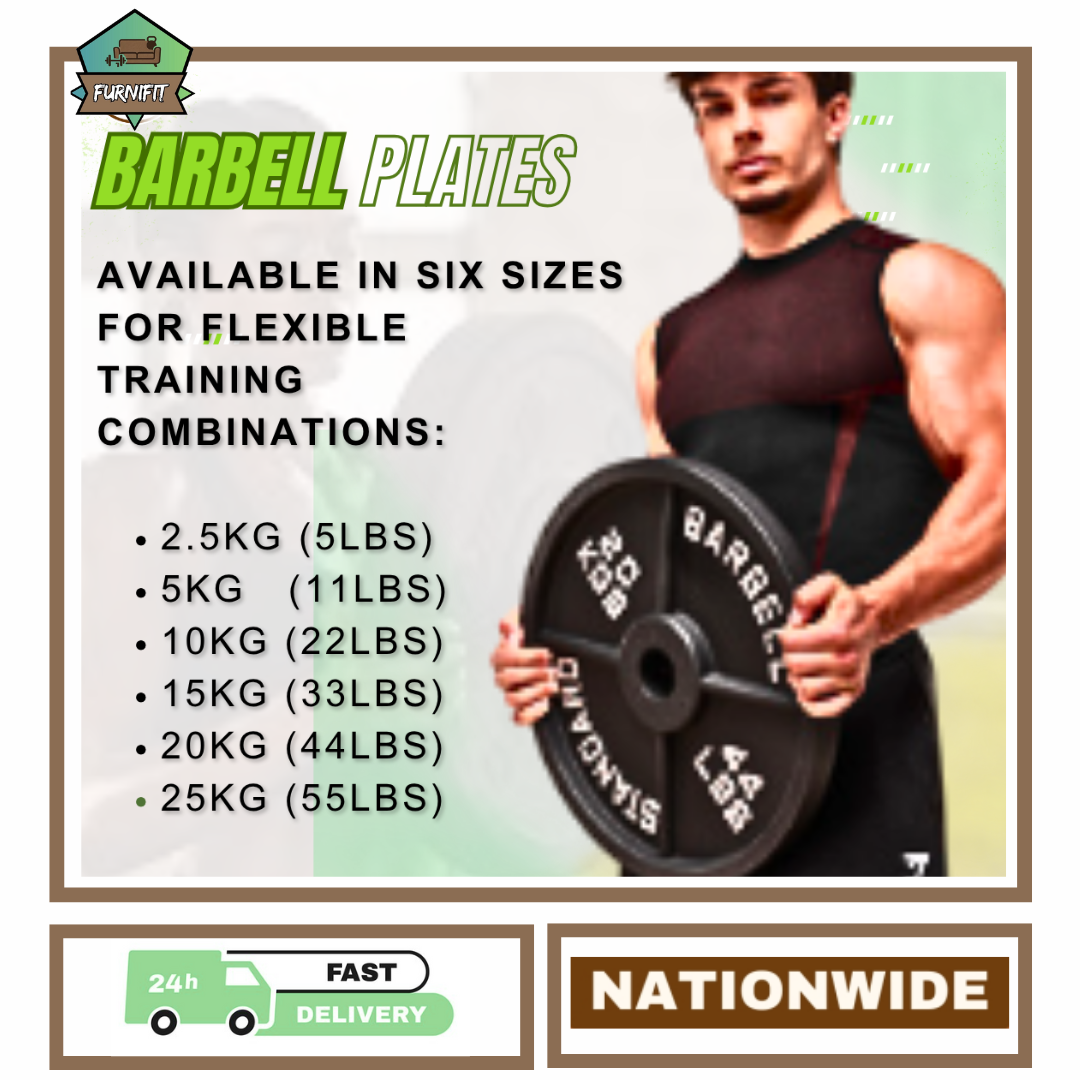 Barbell Plates Four Bar Weight Plates Anti-Rust, Home Gym Equipment 2.5 ...