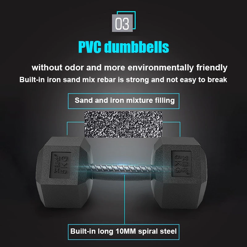【COD】Hex Dumbell - 2KG/4KG/5KG/8KG/10KG/15KG Dumbbell Set - Fitness ...