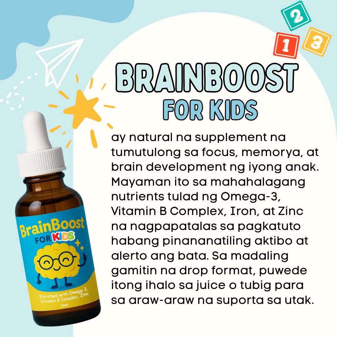 BRAINBOOST FOR KIDS 60ML SUPPORT MEMORY AND ENERGY | Shopee Philippines