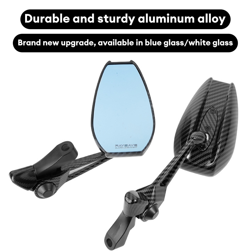 Street King Motorcycle Side Mirror Carbon Fiber Explosion-Proof Anti ...