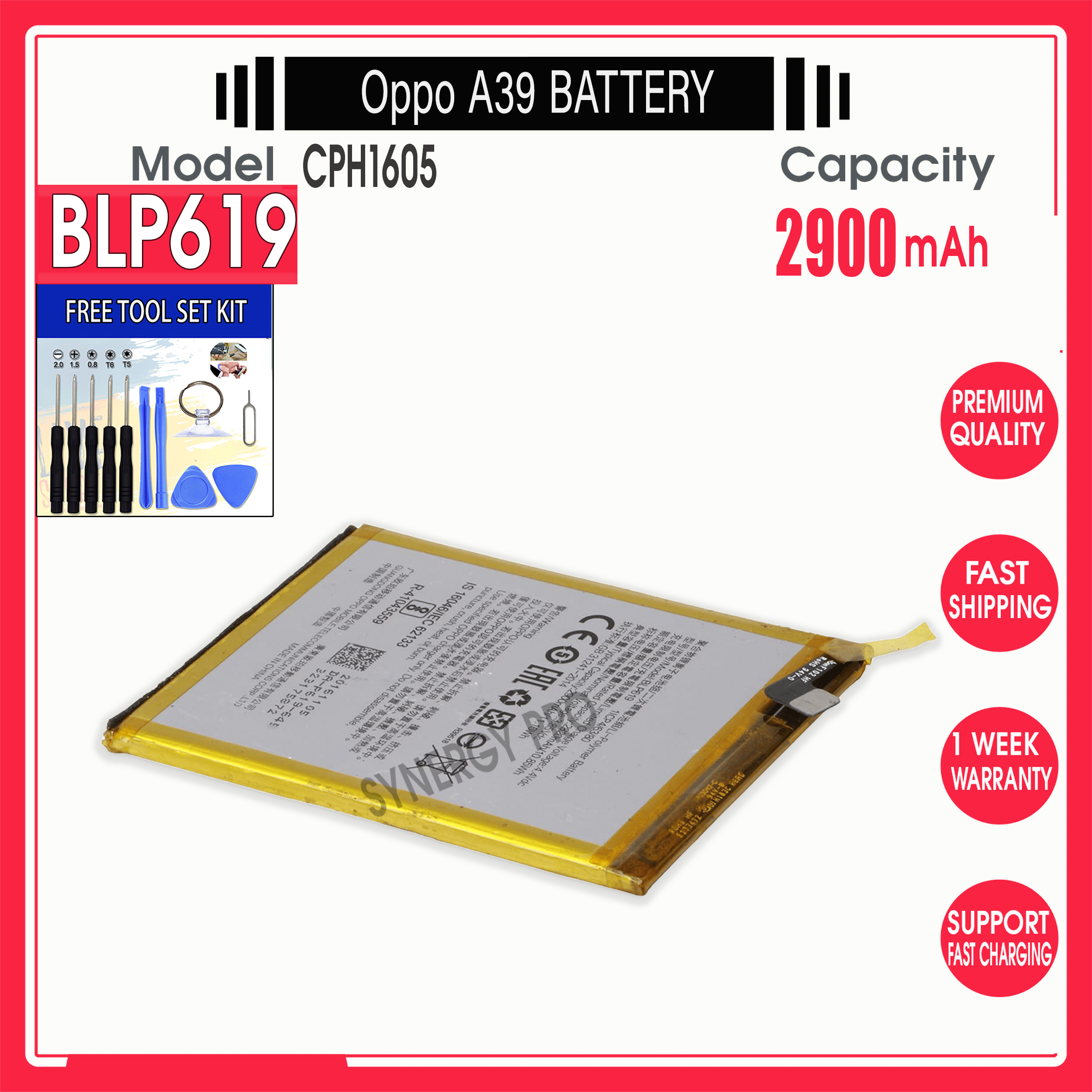 BLP619 BATTERY FOR OPPO A39 BATTERY MODEL BLP619 2900MAH CAPACITY AND ...
