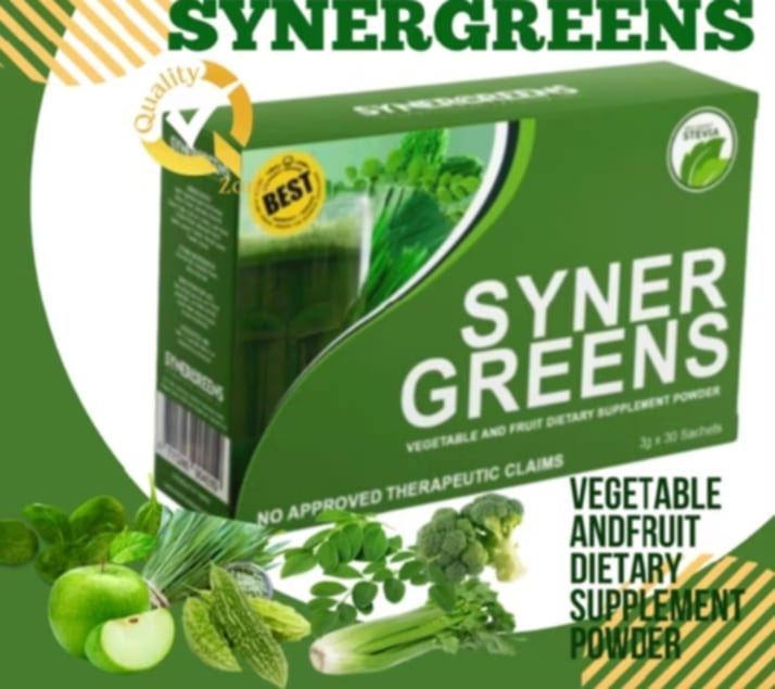 Synergreens Vegetable and Fruit Dietary Supplements Powder Juice with ...