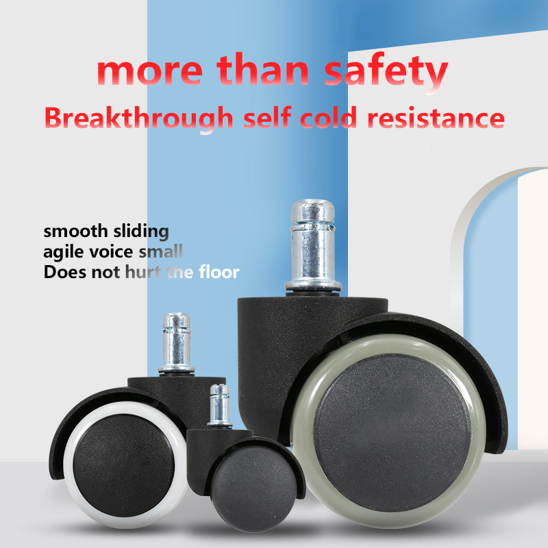 5PCS【black】Office Chair Caster 2 Inches Universal Swivel Wheels Silent ...