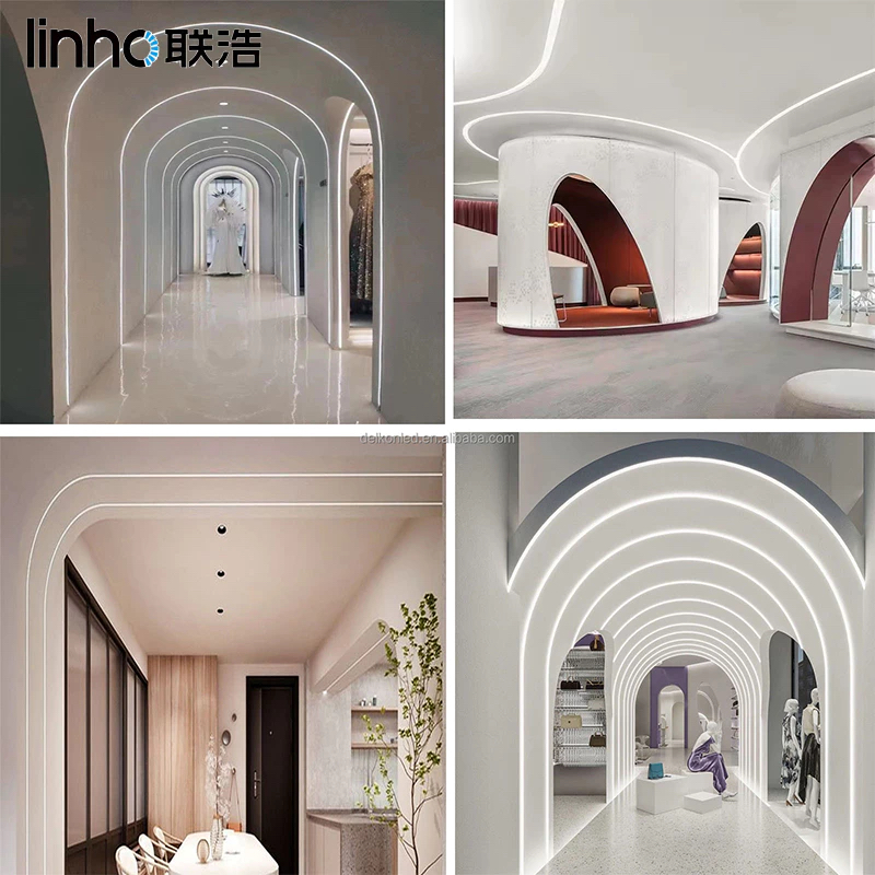 Flexible Aluminum Profile for LED Linear Light – 1M Length, Surface ...
