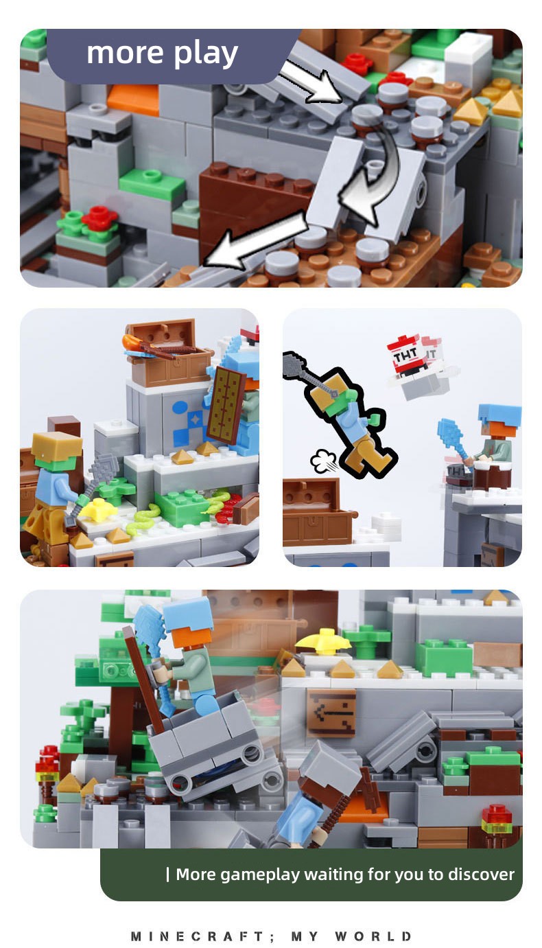 Ready stock Village Block Model, Study House Block Model, Organ Cave ...