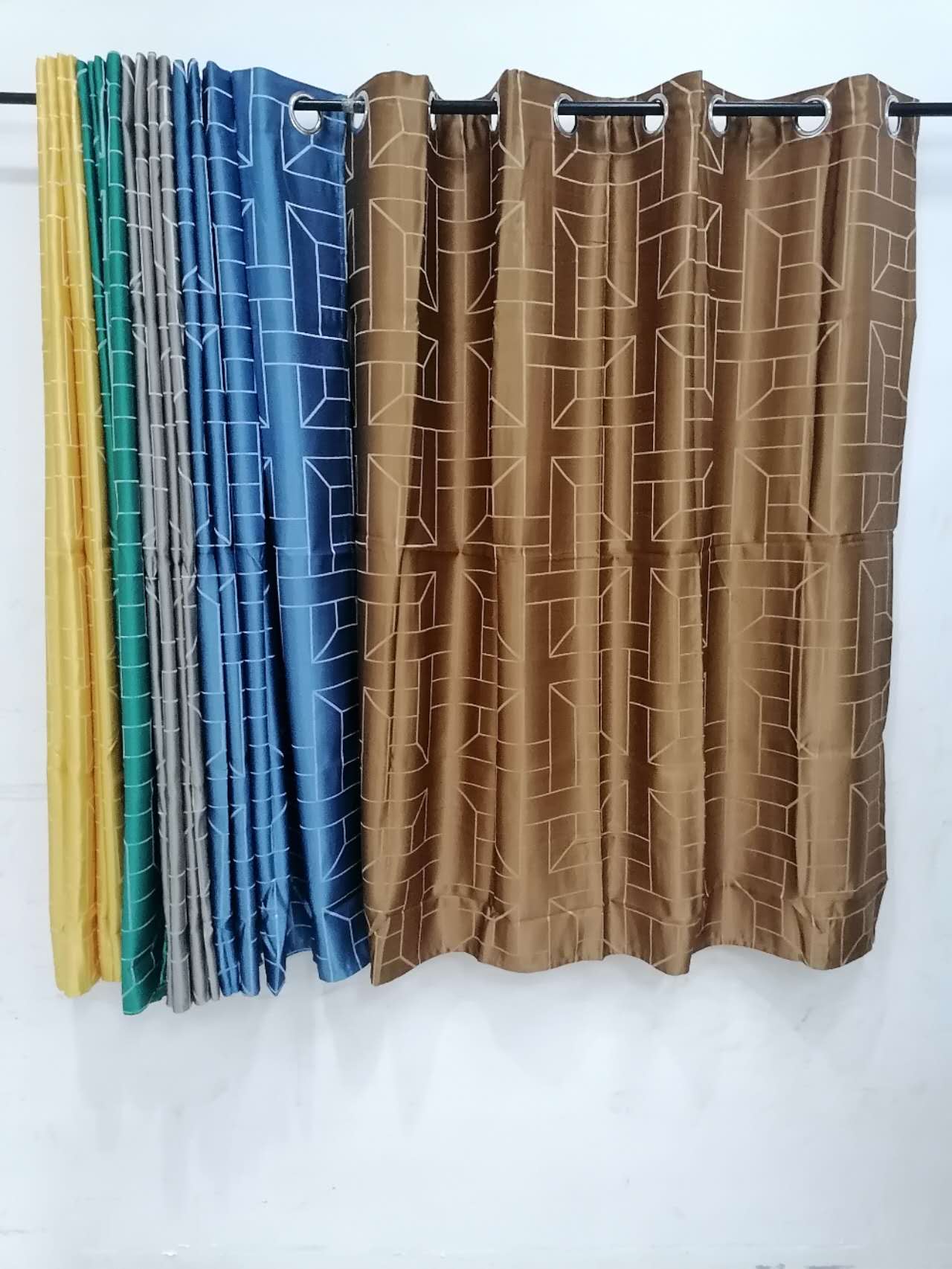 Semi Blackout Elegant Half Curtain With Ring Good Quality Kurtina For ...