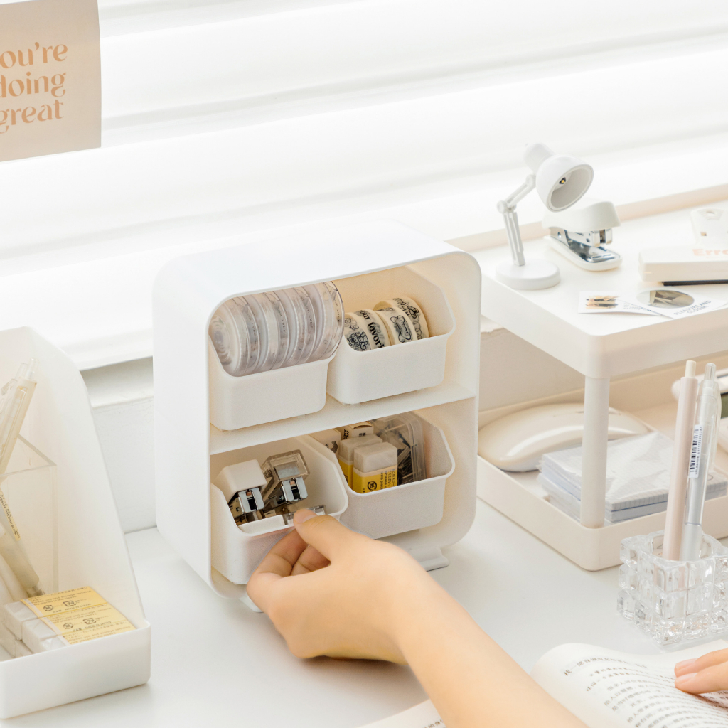 Storage Box Slanted Drawer Style 4/9 Grids Office Pen Student ...
