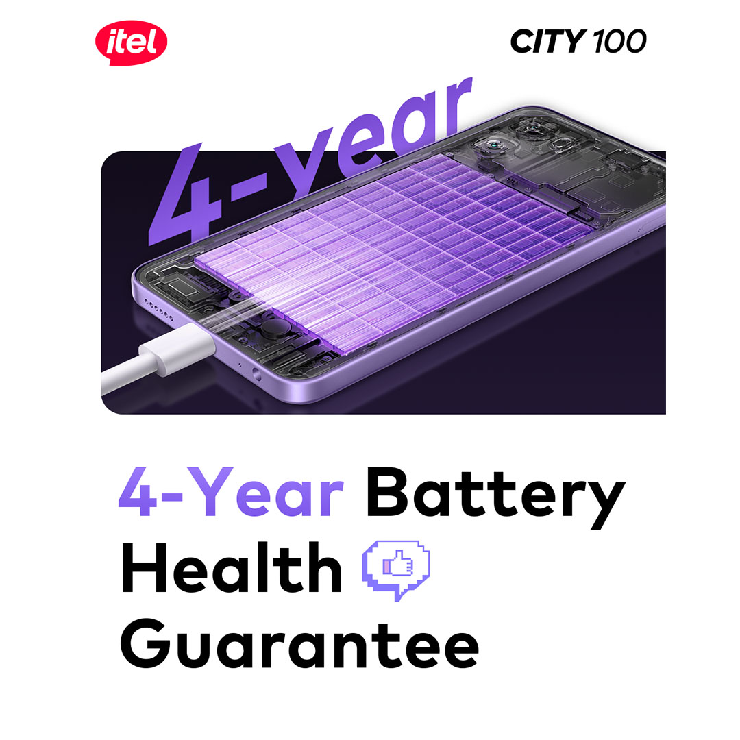 itel CITY 100 24GB (8+16GB Extended RAM) + 128GB ROM | IP64 Drop ...