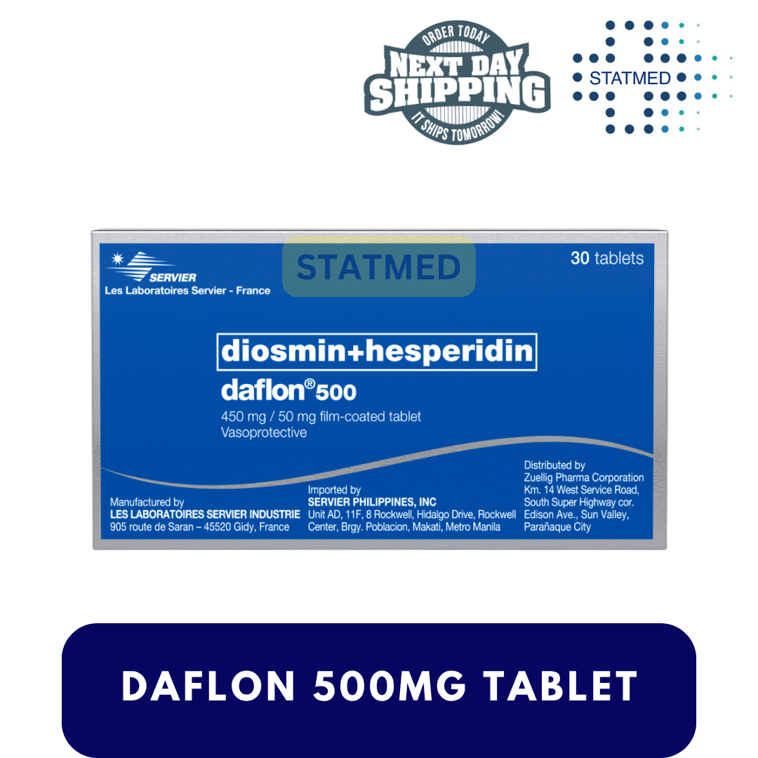 Daflon Diosmin + Hesperidin 500mg Tablet l 15 & 30 Tabs | Shopee ...