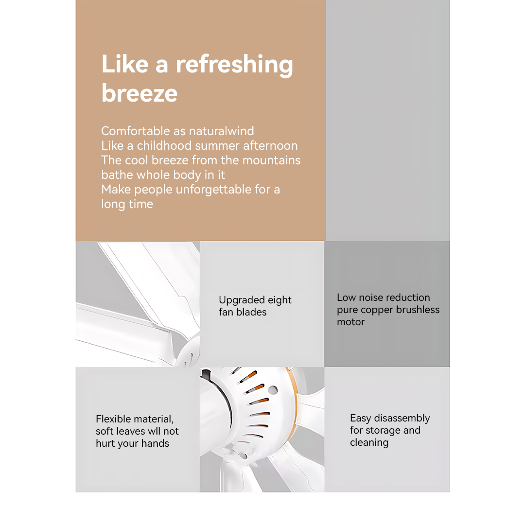 NSS Clip Fan 8 blades Big Size Home Electric Fan Portable Cooling ...