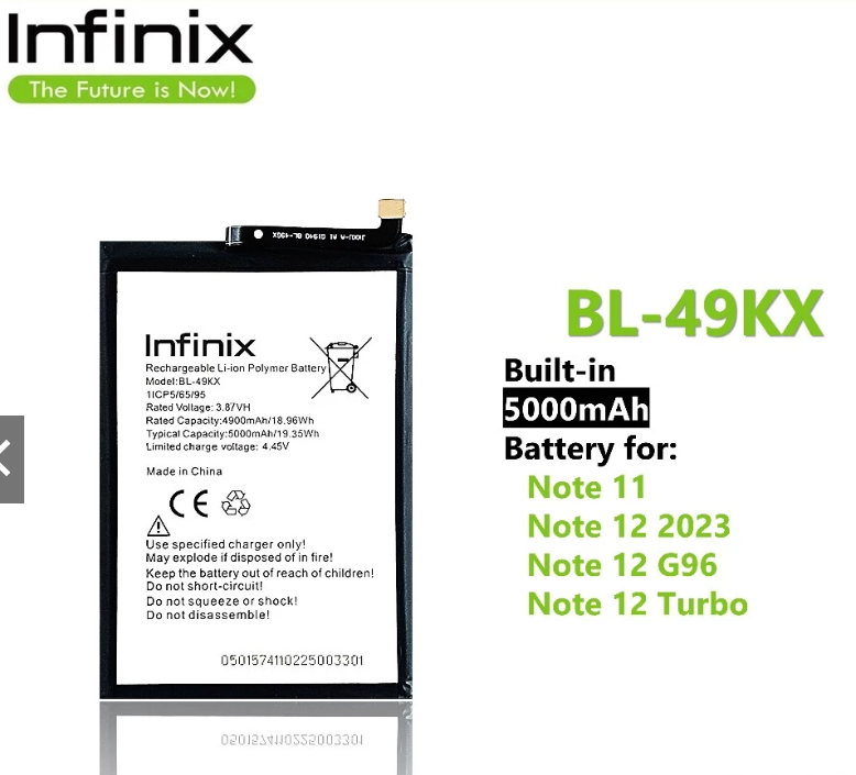 BL-49KX for Infinix Note 11 / Note 12 2023 / Note 12 G96 / Note 12 ...