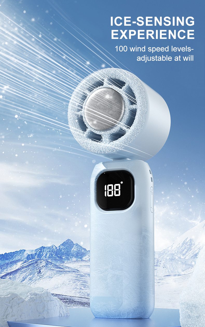 Portable Handheld Fan Rechargeable Electric Fan With Cool Effect Handy ...
