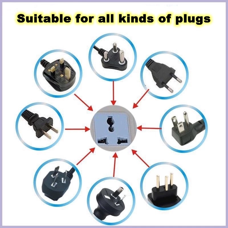 Extension Socket Outlet With Multiple Universal Socket And 2 USB ...