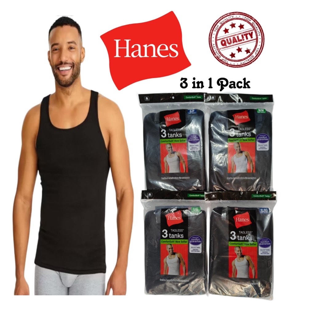 Hanes Sando 3 in 1 Pack | Shopee Philippines