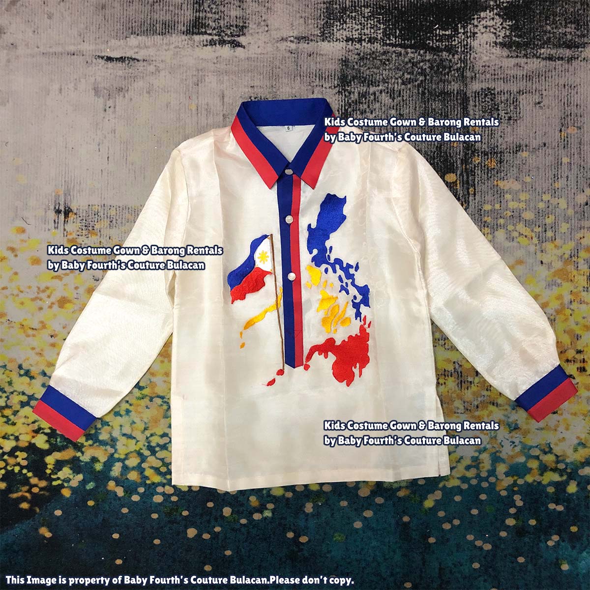 Buwan ng Wika Barong Tagalog – Philippine Flag & Map Design (Kids/Adult ...