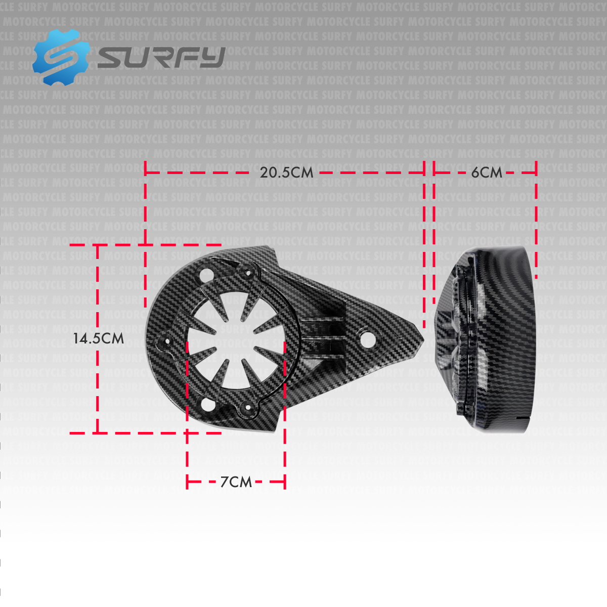 Honda Click 125i 150i Transparent Acrylic CVT Cover With Light Box And ...