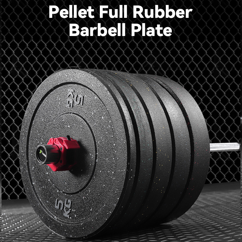 Rubber Barbell Plates 10/15/25/35/45/55LBS Olympic Weight Plates for ...